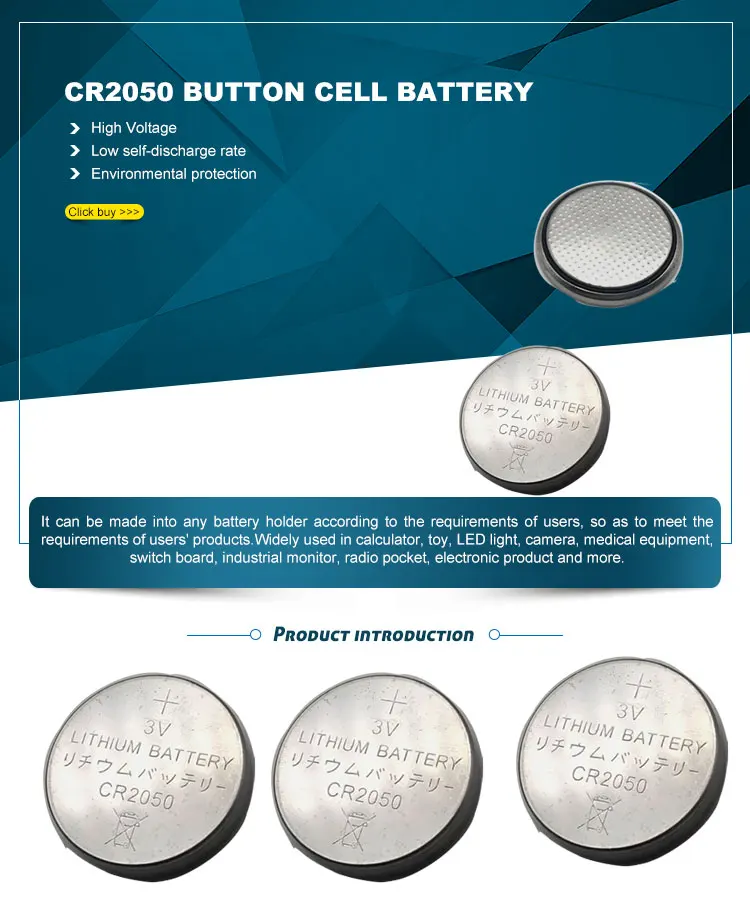 SC 3v CR2050 Lithium Battery - 300mah with Good Quality