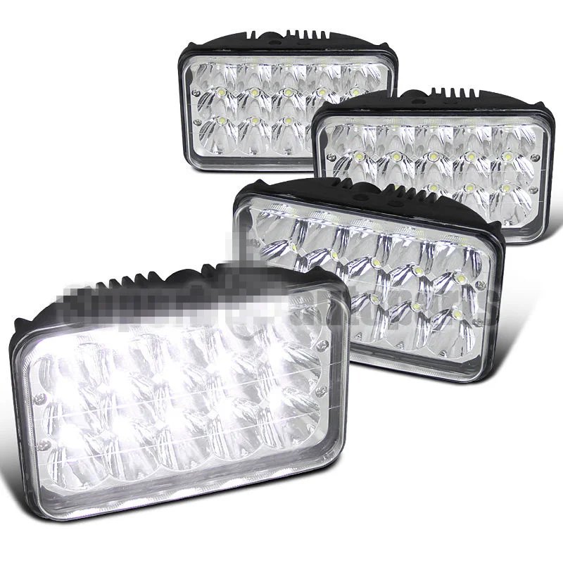 4x6 Inch Square Led Headlight Car Offroad Truck Projector Headlight ...