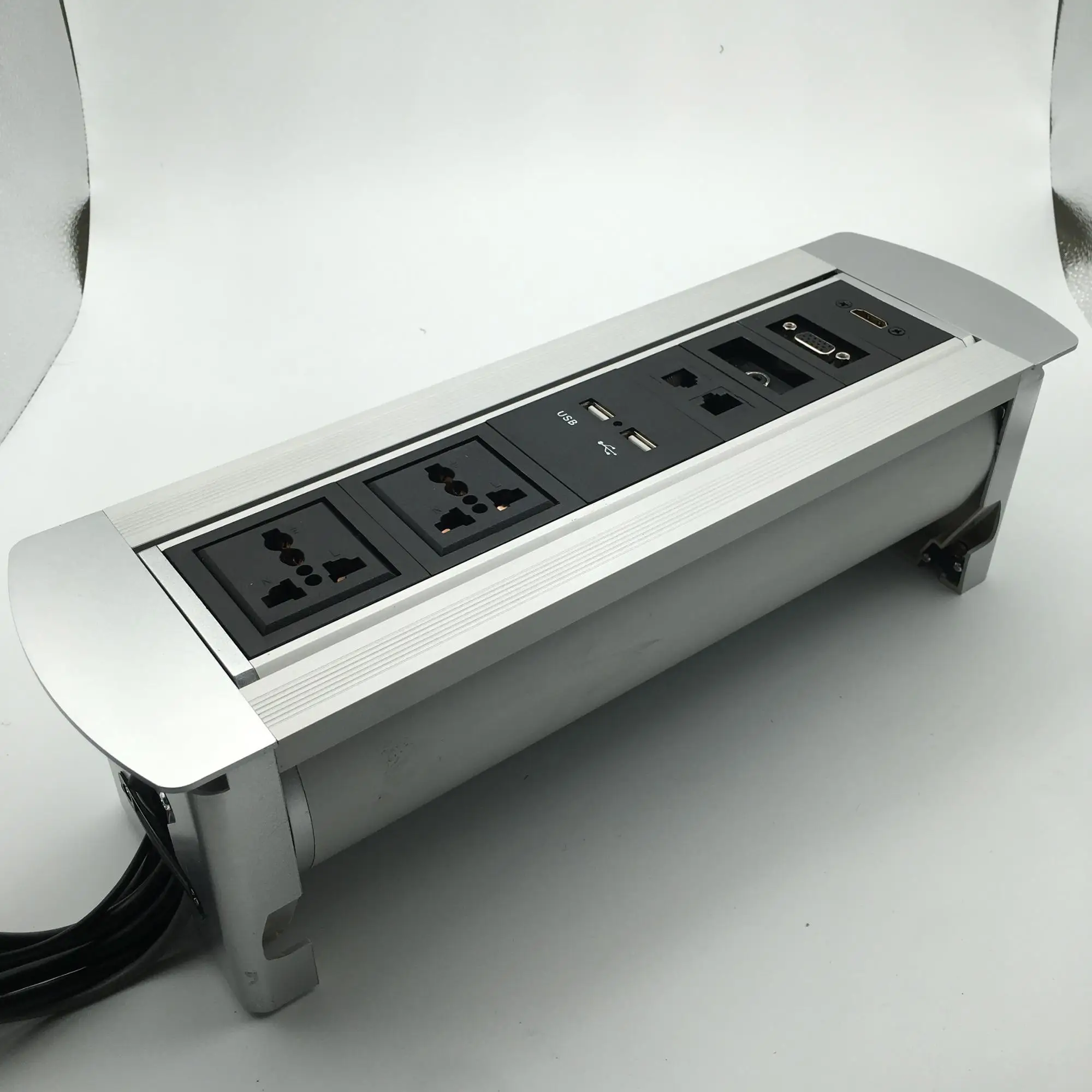 Motorized Conference Switch Rotate Table Power Socket With Outlet ...