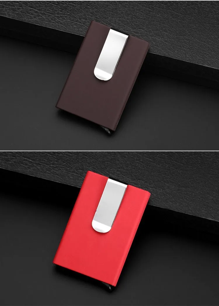 자동 금속 신용 카드 케이스 Rfid 차단 알루미늄 슬림 Id 카드 지갑 홀더 남성용 여성용 Buy 카드 케이스 신용 카드
