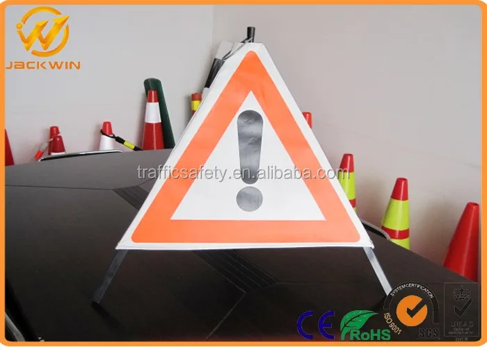 70cm / 90cm Portable Three Legs Pyramids Foldable Tripod Warning Sign ...