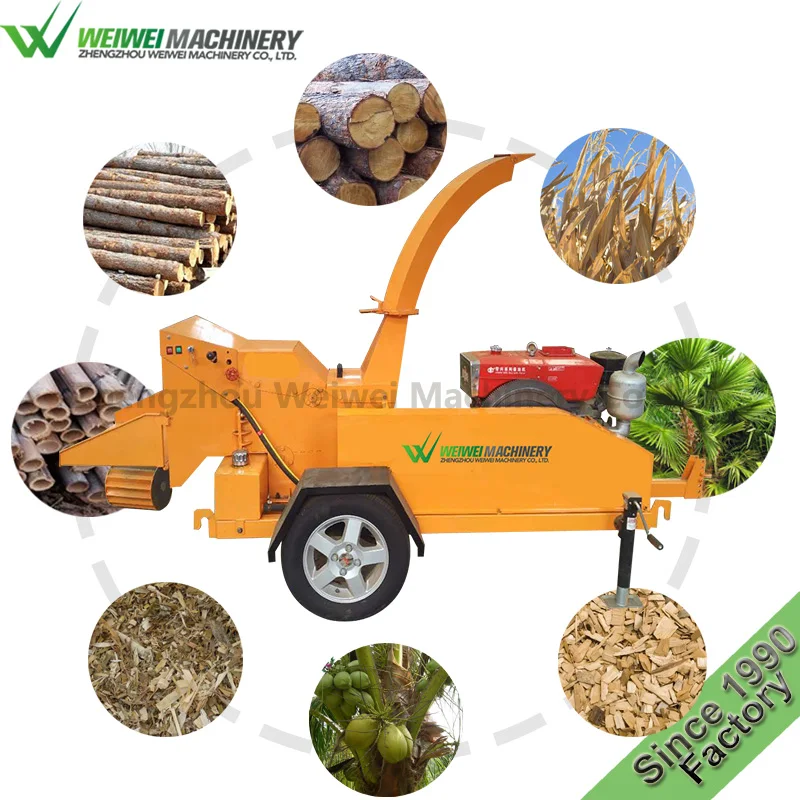 Weiwei Capacity 1t Tree Branches Shredder Machine Sale Chopper - Buy ...