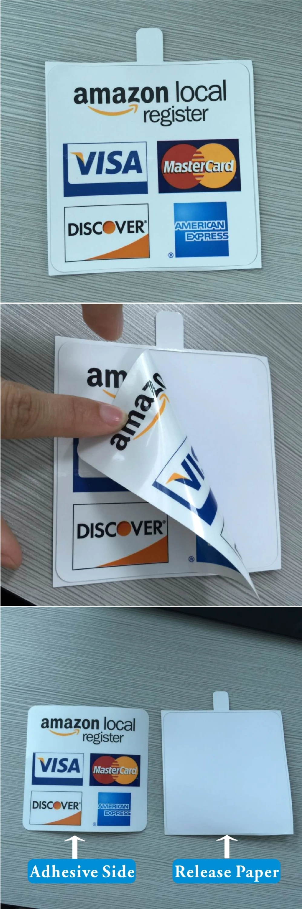 Custom Double Side Printed Mastercard Vinyl Stickers For Windows,Can't ...