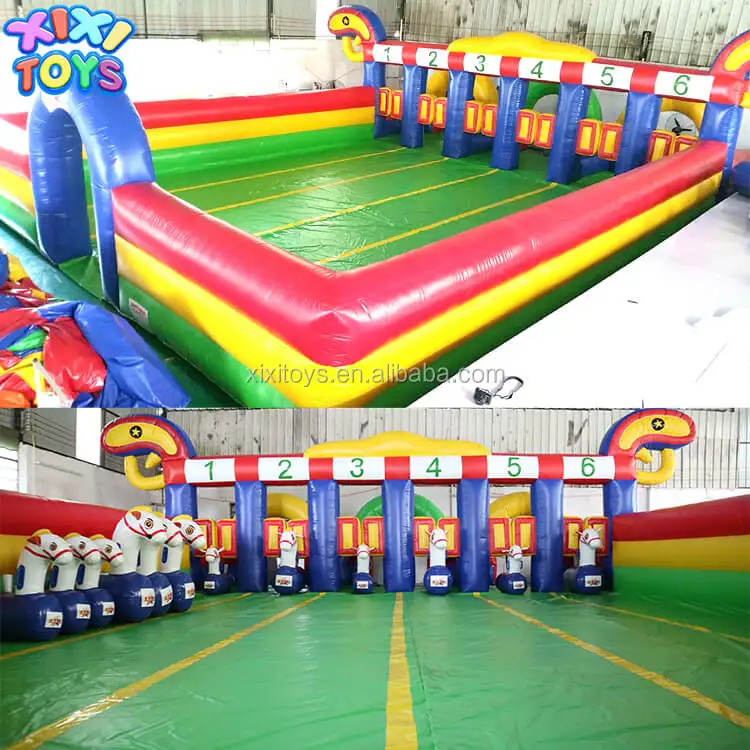 Xixi Durable Airtight Inflatable Jump Derby Pony Horses For Race Sport ...