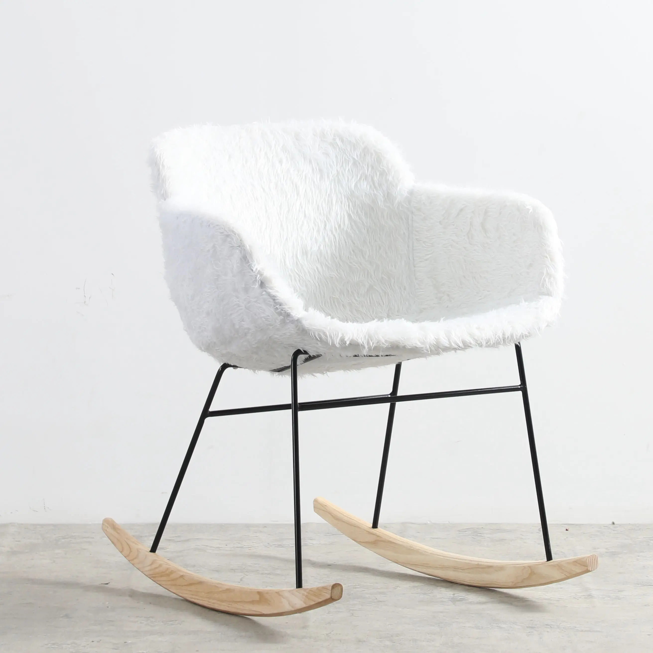 New Soft Relax Lazy Wooden Rocking Chair Modern Leisure Designer ...