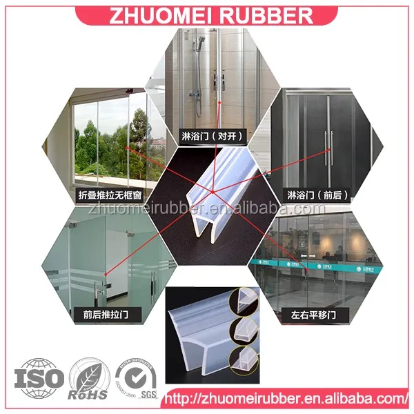 Clear Silicone Rubber Glass Edge Strip - Buy Glass Edge Strip,Rubber ...