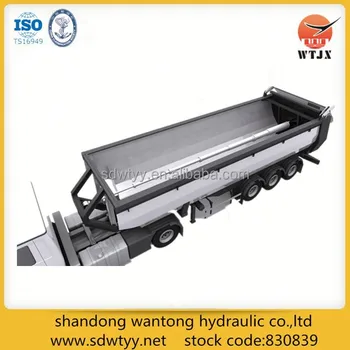 Multistage Double Action Horizontal Pushing Hydraulic Cylinder For Dump ...