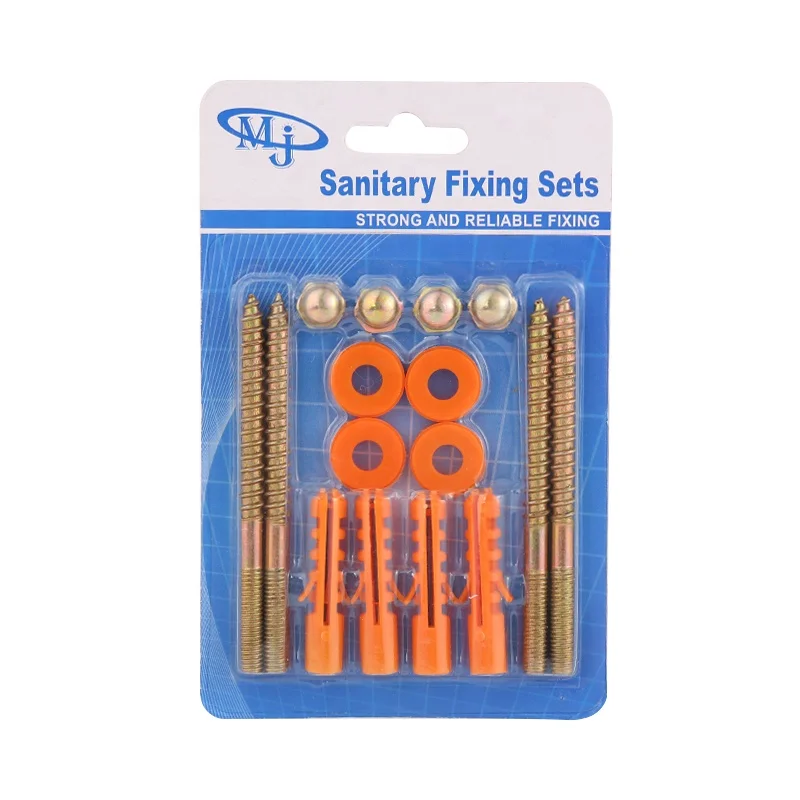 Custom Packaging Carbon Steel Wash Basin Fixing Screws Set Bathroom And ...