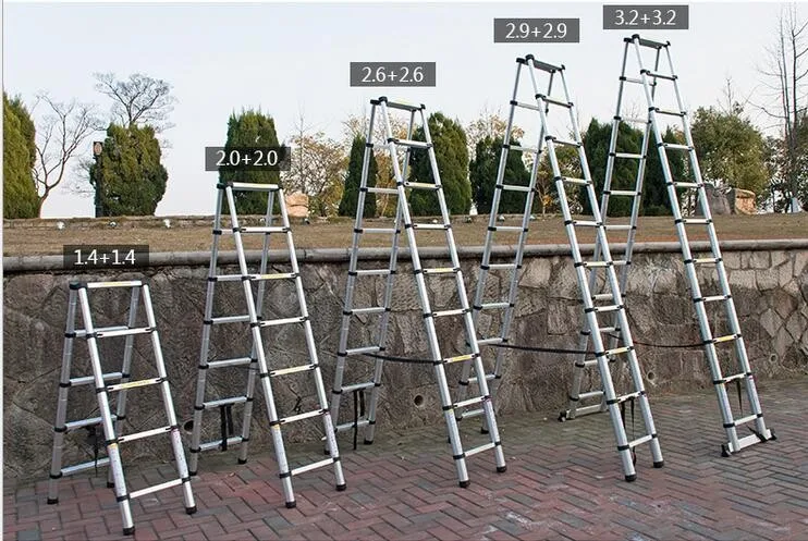 Double Side Telescopic Escalera Machine Combination Folding Ladders ...