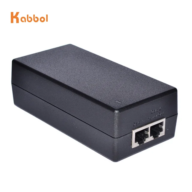 Factory Gigabit 24v 48v 0.5a 1a Poe Injector Adapter Poe+ Injector 30w ...