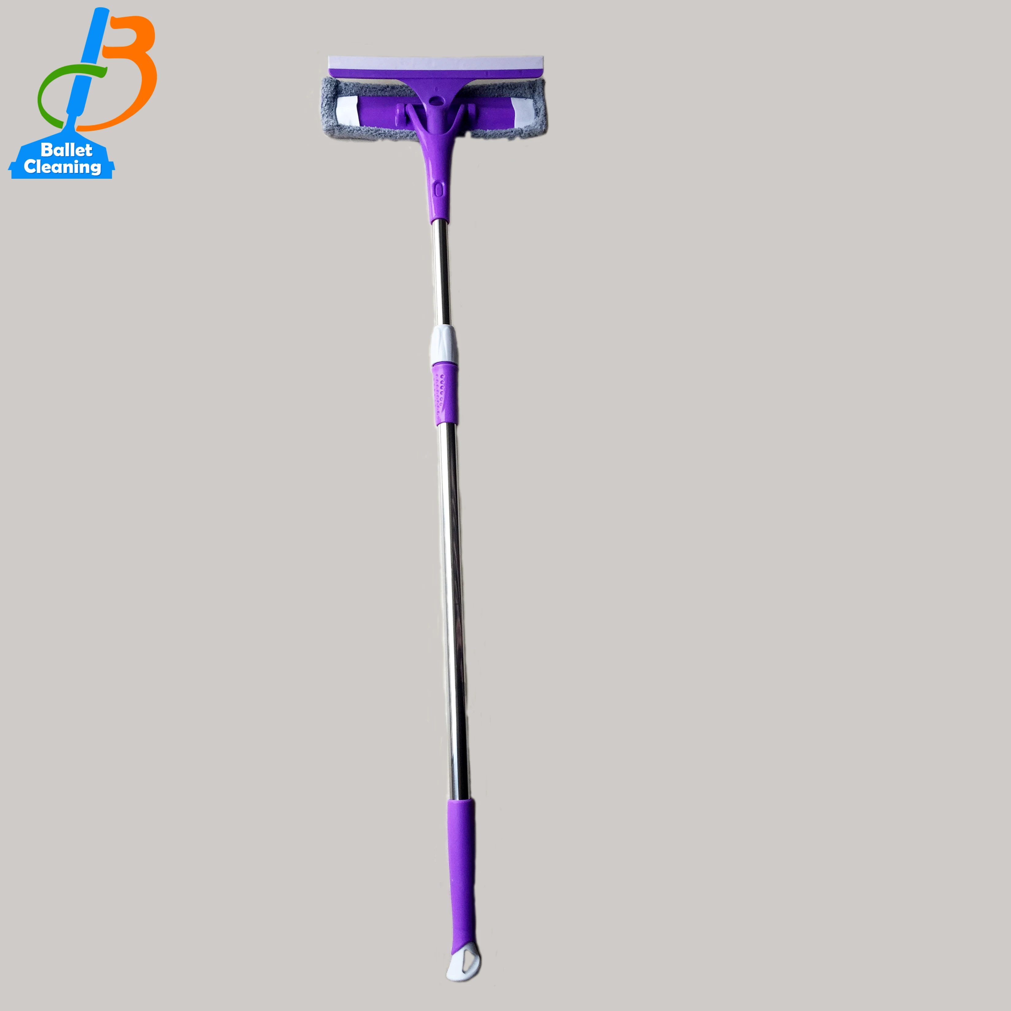 High Quality 30cm Plastic Rubber Telescopic Microfiber Window Scrubber ...