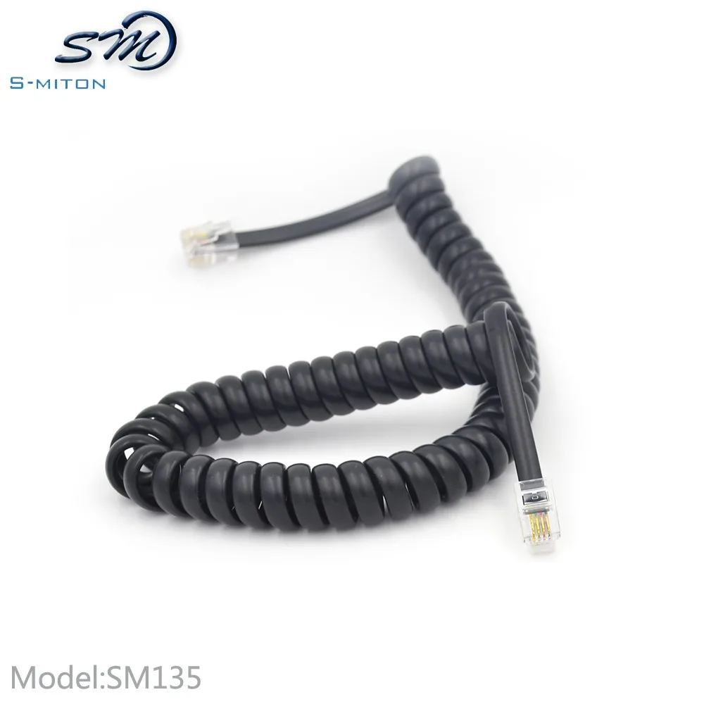 Trade Assurance Rj9 Telephone Spiral Cable 4 Core Coiled Cord - Buy 4 ...