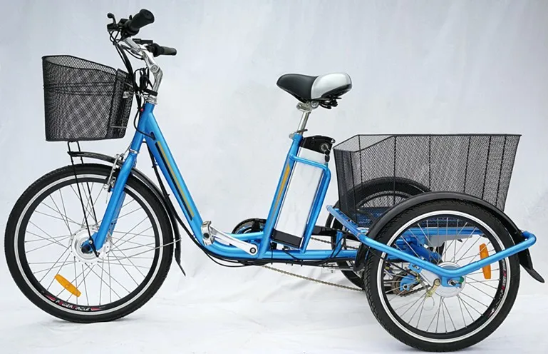24 Inch Grote 3 Wiel Elektrische Fiets Met Kantelen Functie Volwassen ...