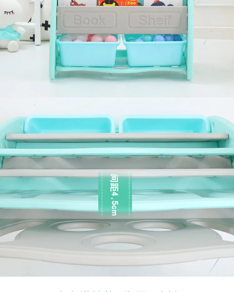 Durable Plastic Book Shelves for Kids - Safe & Fun Storage