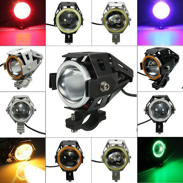 High Brightness U7 Motorcycle Led Light With Angel and Evil Eye ...
