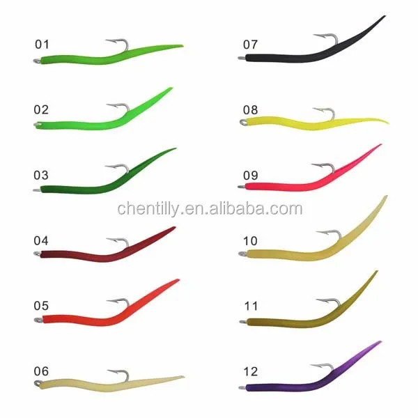 Rubber Eel Hook Soft Eel Lure Sea Fishing Eel Tube Lures - Buy Eel Tube ...