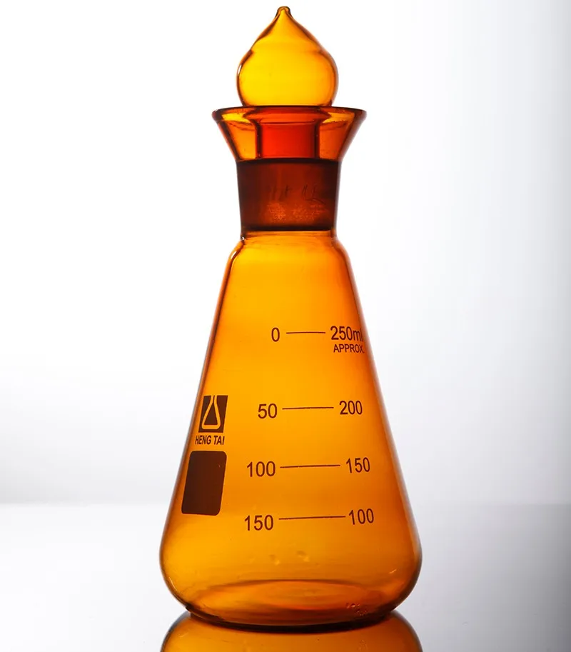 Labs Amber Glass 250ml Stoppered Conical Flask - Buy Conical Flask ...