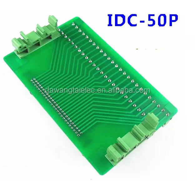 Idc50p Male Socket To 50p Terminal Block Breakout Board Adapter ...