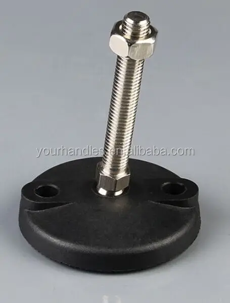 Plastic Round Base Swivel Leveling Feet With Metric Or Inch - Buy ...