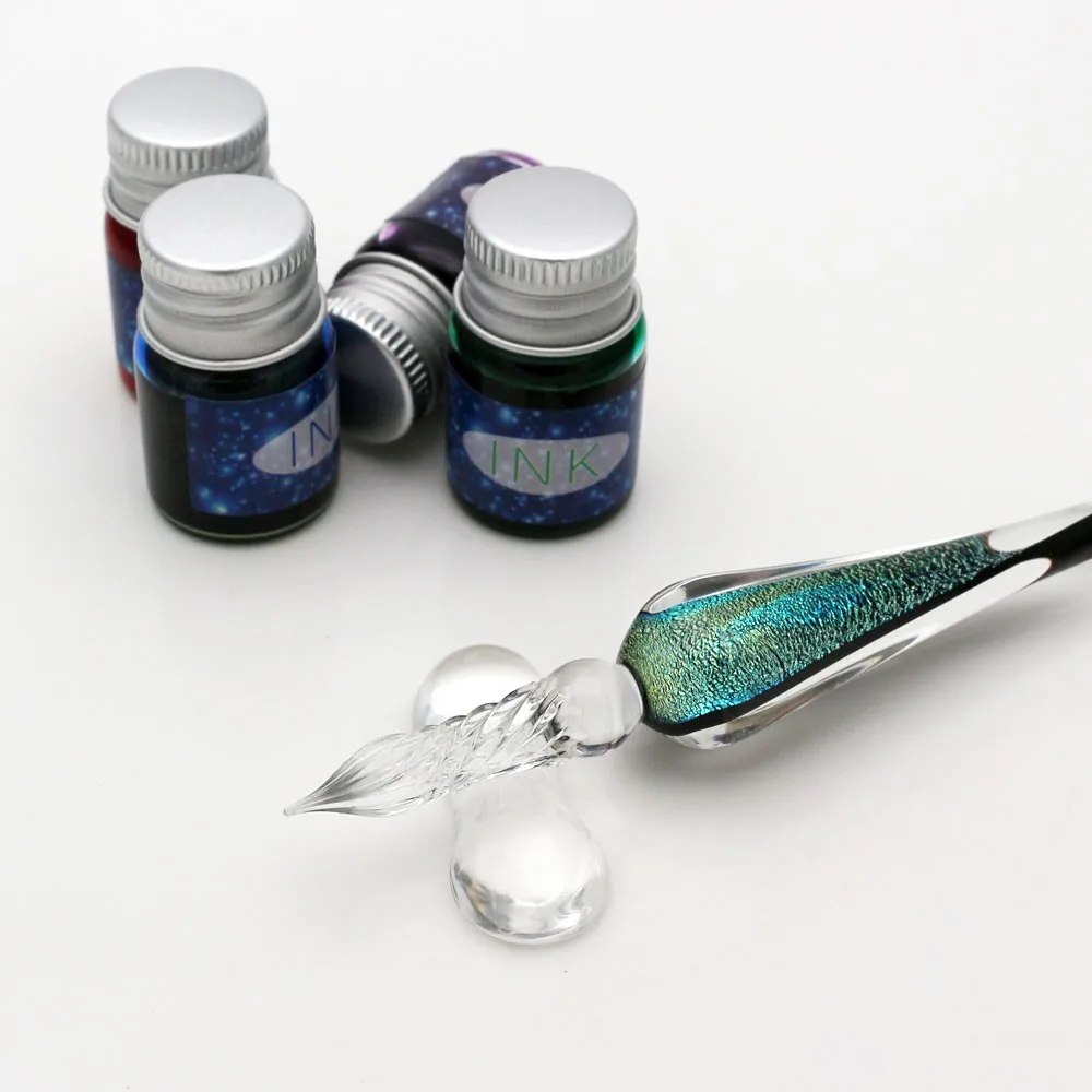 Handmade Glass Dip Pen Sets for Calligraphy & Art Writing