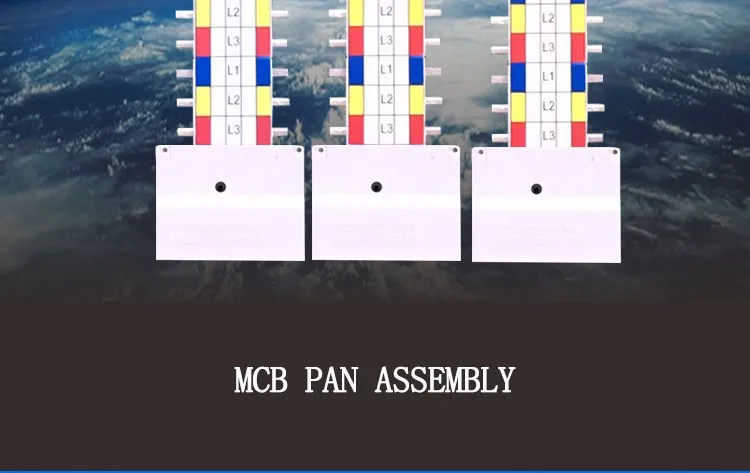 Barfuse Mcb Pan Assembly For Busbar Distribution Board Busbar Sp3-150a ...