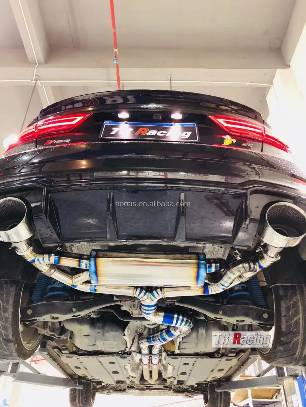 Rs3 Twin Pipe Exhaust System Titanium Tips For Audi - Buy Twin Pipe ...