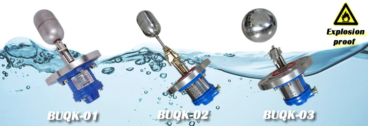 BUQK-02 Explosion Proof Float Ball Type Oil Water Level Controller Float Switch