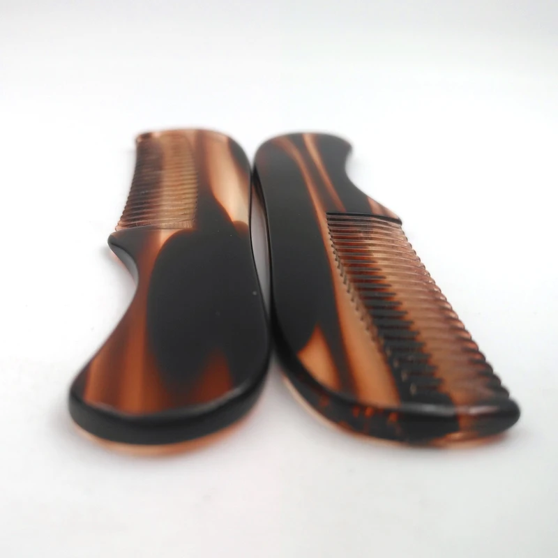 Mens Tortoise Shell Comb - Luxury Acetate Beard Comb