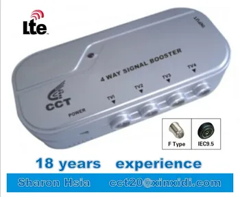 Model No. Cd-04h 4 Outlet Tv Signal Amplifier 4g Lte Ready Antenna ...