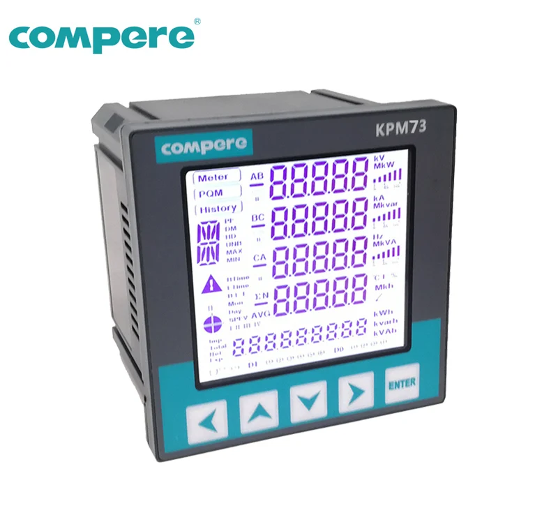 3-phase Multifunction Electric Digital Power Meter With Modbus-rtu Rs485 Interface - Buy Smart ...