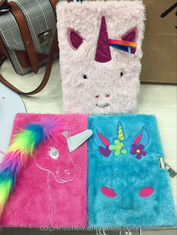 China Manufacturer Fluffy Plush Cover Book Flowers School Notebook A5 ...