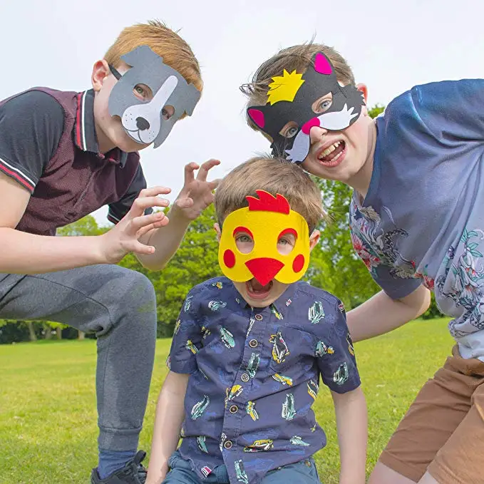 Farm Animal Masks For Kids Barnyard Farm Themed Birthday Parties - Buy ...