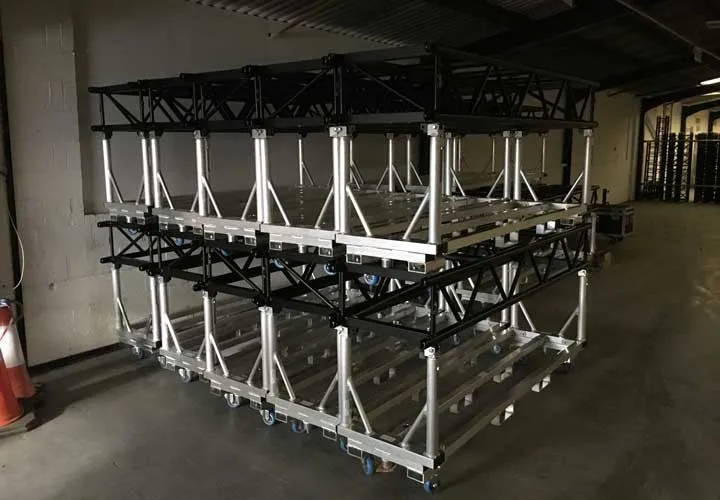 Black 10ft Aluminum Catwalk Touring Truss - Buy Touring Truss,Catwalk ...