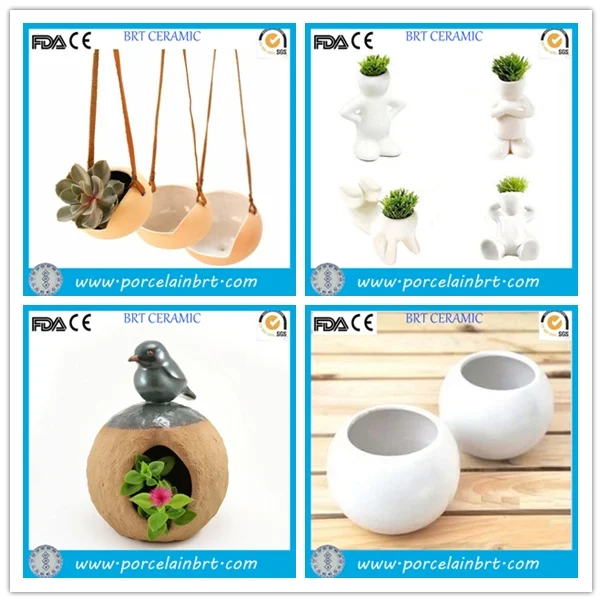 Creative Golf Ball High White Ceramic Flower Pot - Buy Ceramic Flower ...