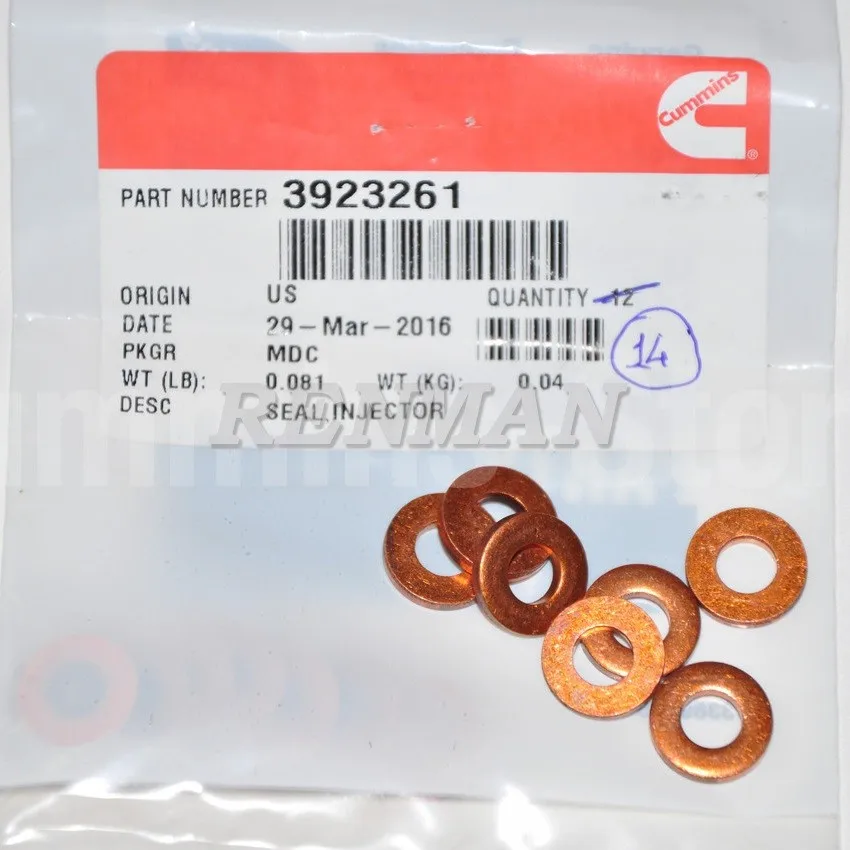 Cummins Engine 4b3.9 6b5.9 Fuel Injector Seal 3923261 3919725 - Buy ...