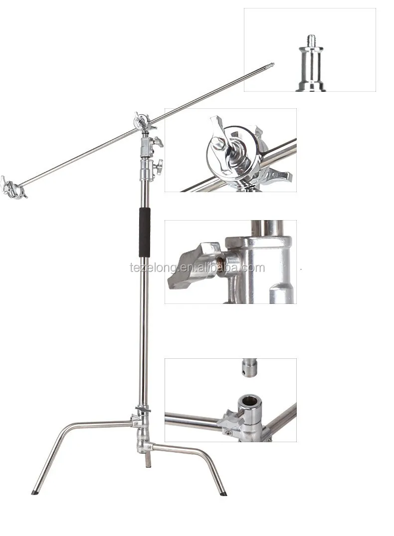 Strong Metal C Stands Detachable Light C-stands + Gobo Arms Boom Arm + Gobo Heads Heavy Duty ...