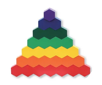 Wooden Honeycomb Changeable & Polygon Blocks For Kids Toy Geometric ...