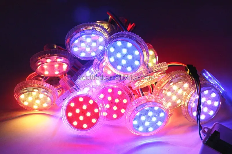 Funfair Muti-color Lights 45mm 12LEDs SMD5050 RGB Pixel Led Lights for ...