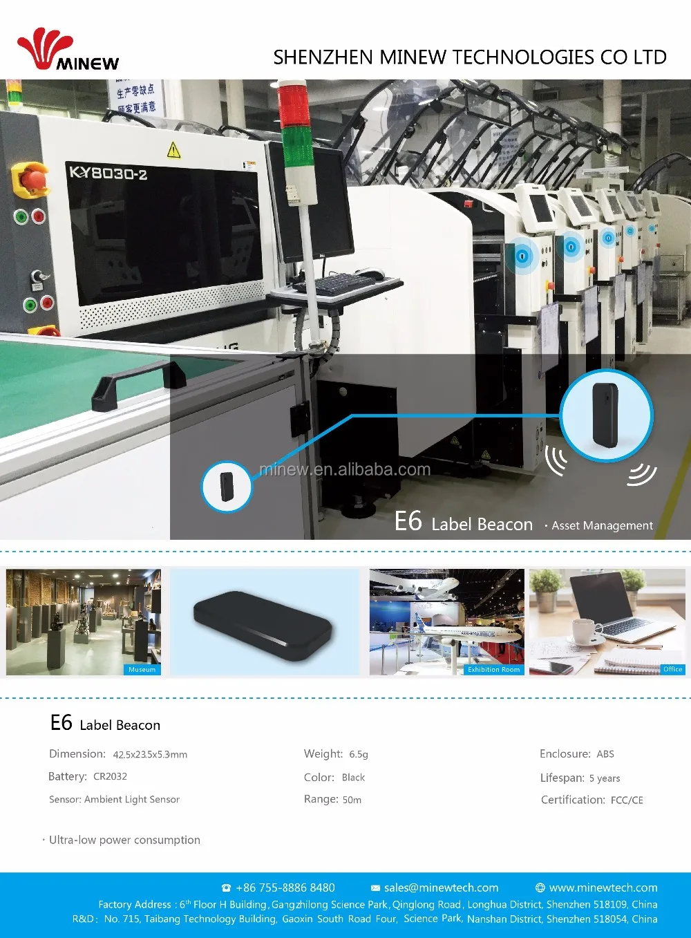 Light-sensitive Beacon Ble Sensor Light Sensor For Asset Management ...