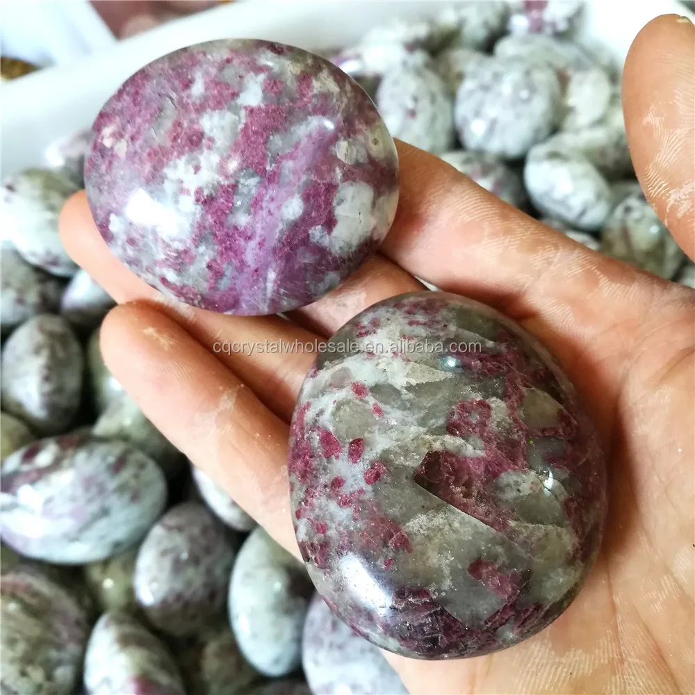 Raro De Turmalina Roja Natural Gema Pulida De Curación De Cuarzo De ...