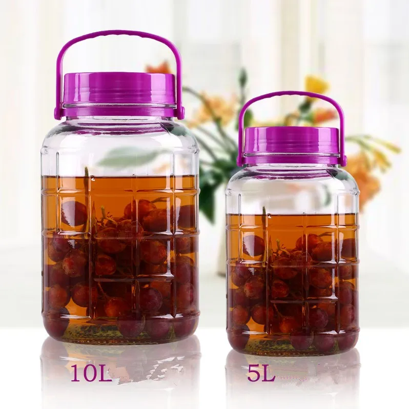 5l 10l 15l 20l Home Brewing And Fermenting Glass Storage Jar With Air ...