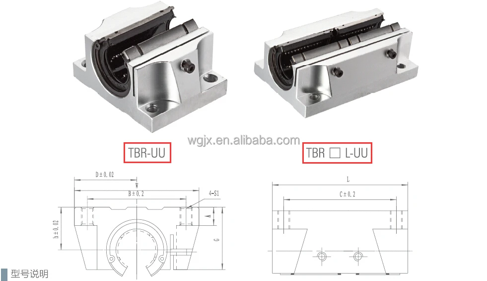 Linear Guide Tbr16uu Linear Slide Linear Motion Ball Slide Units Ball ...