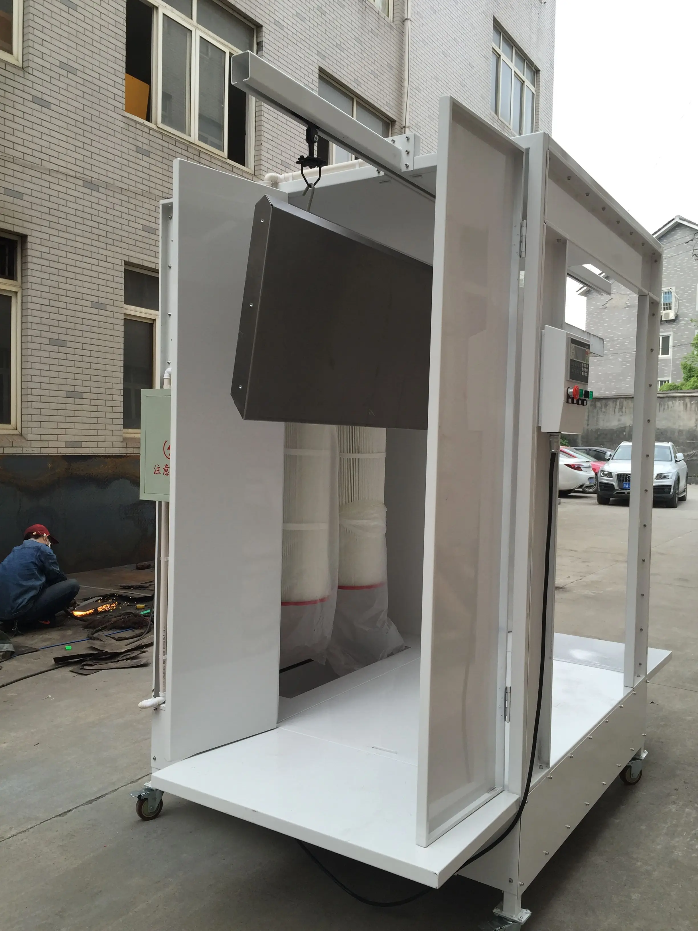 Electrostatic Tunnel Powder Coating Painting Chamber - Buy Spray Booth ...