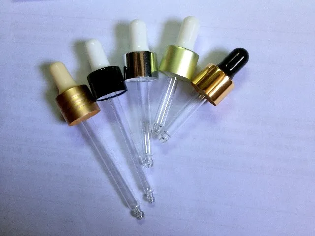 Cosmetic Dropper Pipette,Din18mm Metal Aluminum Glass Dropper,Cosmetic ...
