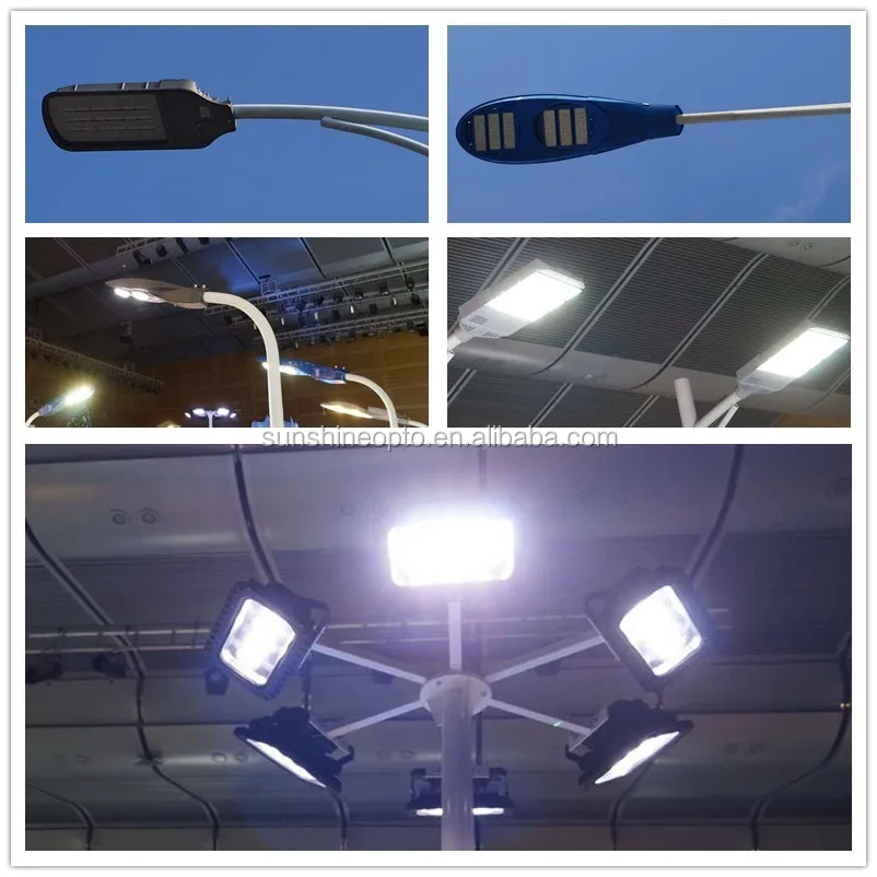 Batwing Shape LED Street Light - 100W Glass Lens Wide Angle