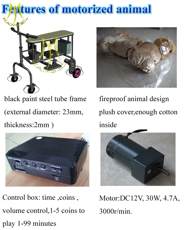 Hansel Happy Rides - Motorized Plush Riding Animals