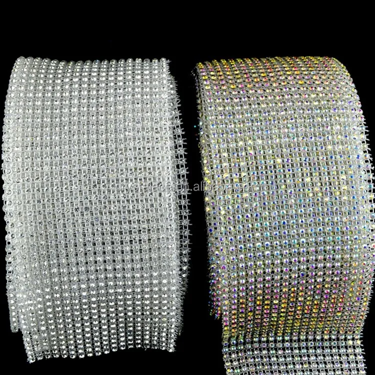 Best Quality Ab Crystal Rhinestone Mesh Trims,Strass Rhinestone Mesh ...