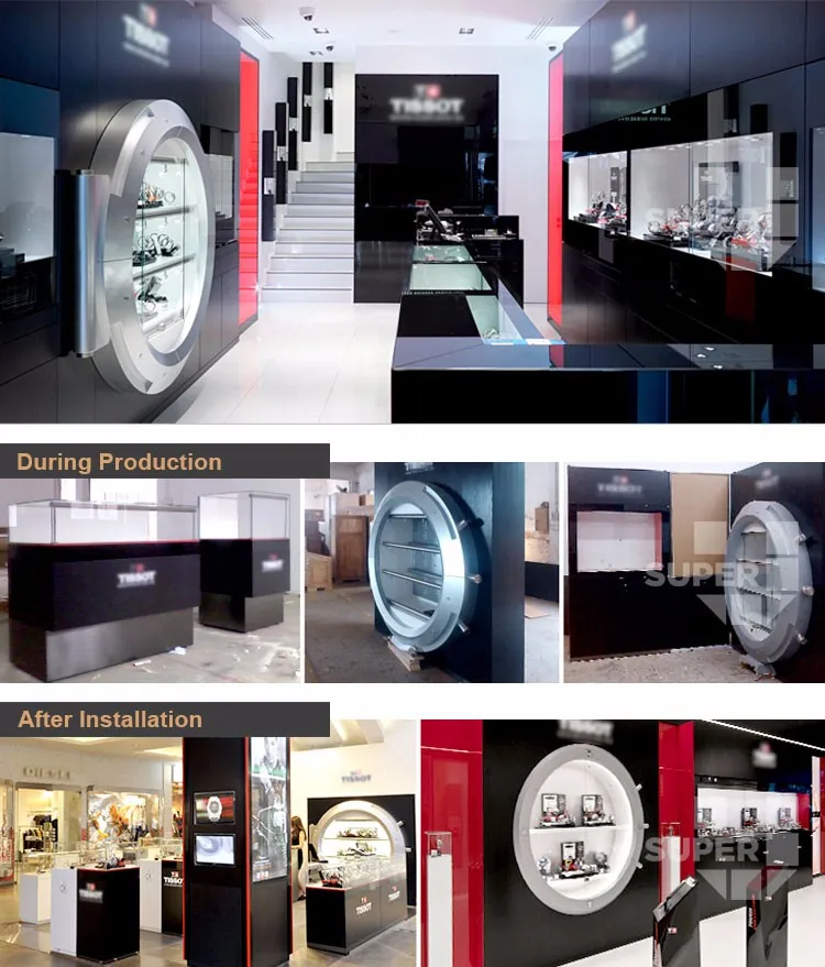 3D Rendering Watch Shop Counter Design - Customized Display