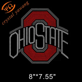 Custom Football Team Logo Ohio State Rhinestone Transfer - Buy Custom ...