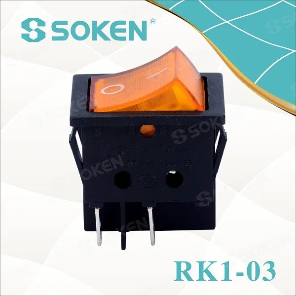 Soken Switch 250vac 16a Cqc T100/55 Rocker Switch On-off - Buy 250vac ...